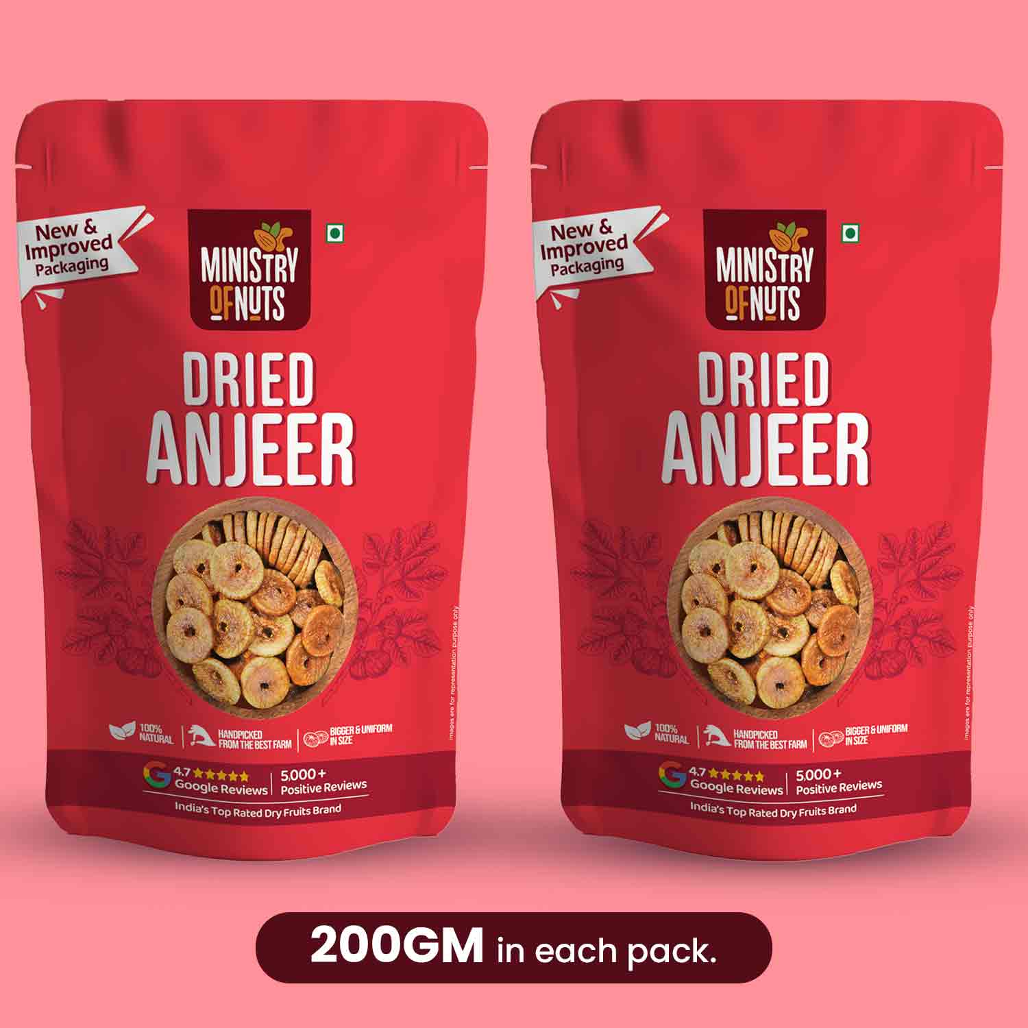 Buy Premium Dried Anjeer 500 Grams (Figs) Online – Ministry-Of-Nuts